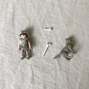 Playmobil | Toys | Playmobil Ancient Caveman Gray Wolf Dog Companion ...